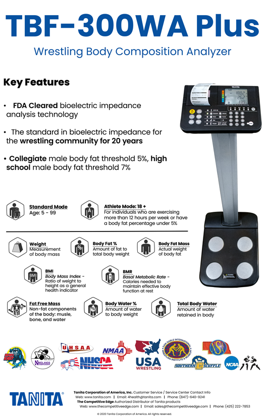 TBF-300WA Plus Wrestling Body Composition Analyzer
